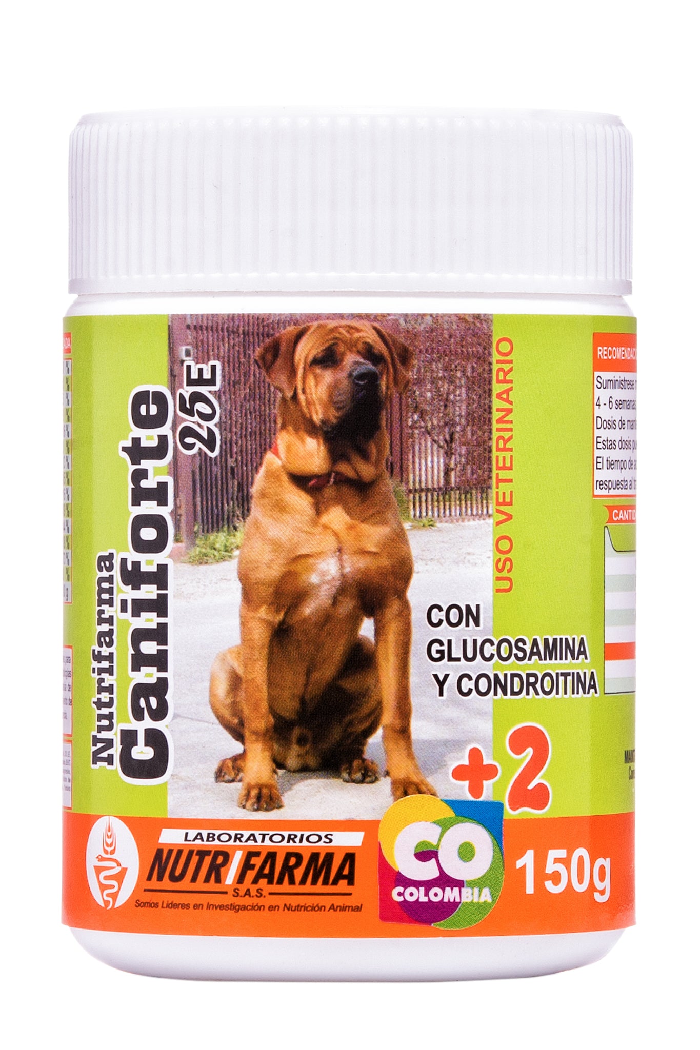 Caniforte 25-E x 150 gr | Farmacia Animales y Mascotas | Tierragro Colombia